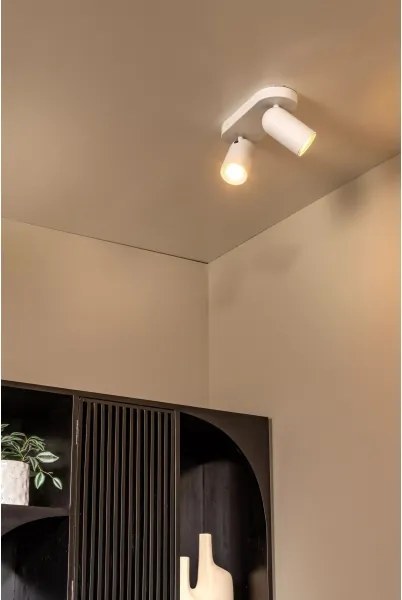 Lucide 13958/02/31 - Bodové svítidlo PUNCH 2xGU10/35W/230V bílá