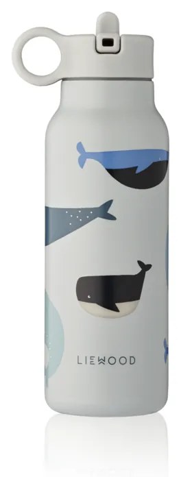 Liewood Láhev na pití Falk 350ml Whales Cloud blue