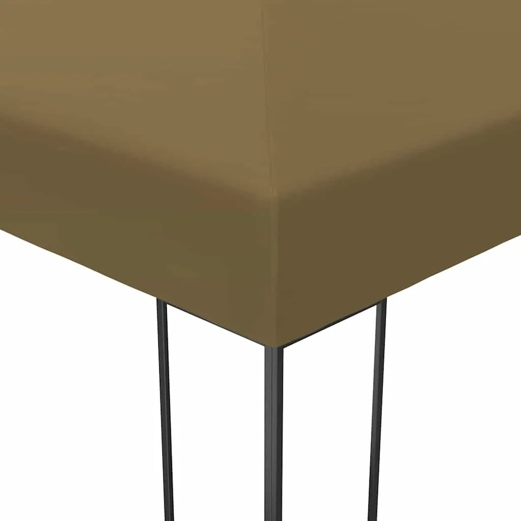 Altán se světelnými LED řetězy 3 x 4 m taupe 3070310