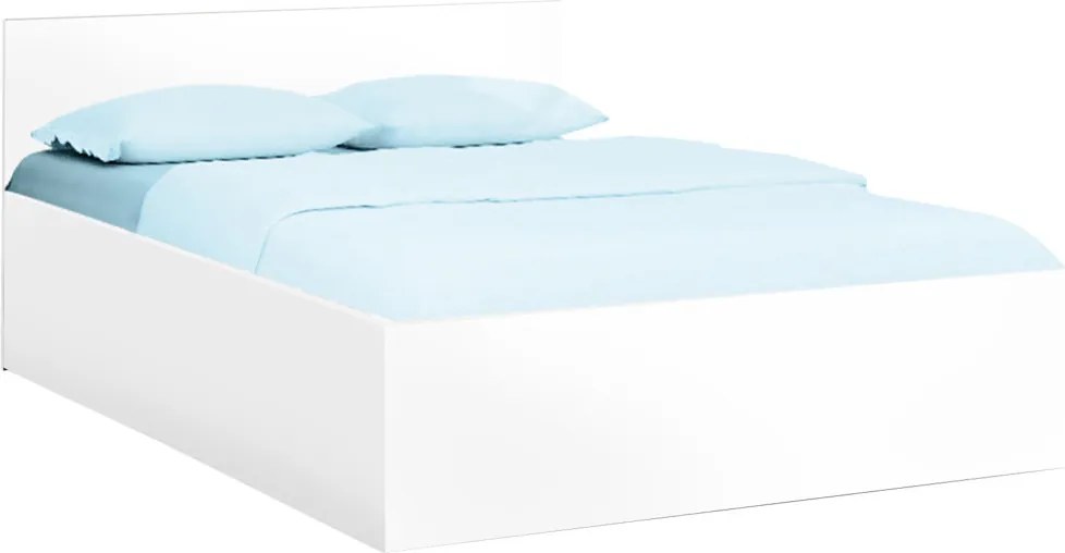 Postel SOFIA 180 x 200 cm, bílá Matrace: Matrace Sommera 18 cm, Rošt: S laťkovým roštem