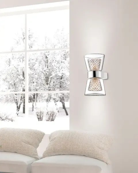 Designové nástěnné svítidlo Boccale 2 x 5W 12 Čirá