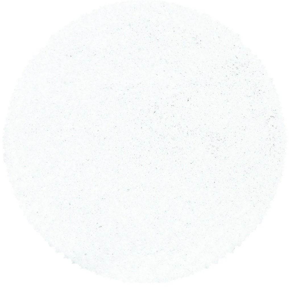 Ayyildiz Kusový koberec SYDNEY 3000, kulatý, Bílá Rozměr koberce: 80 cm KRUH