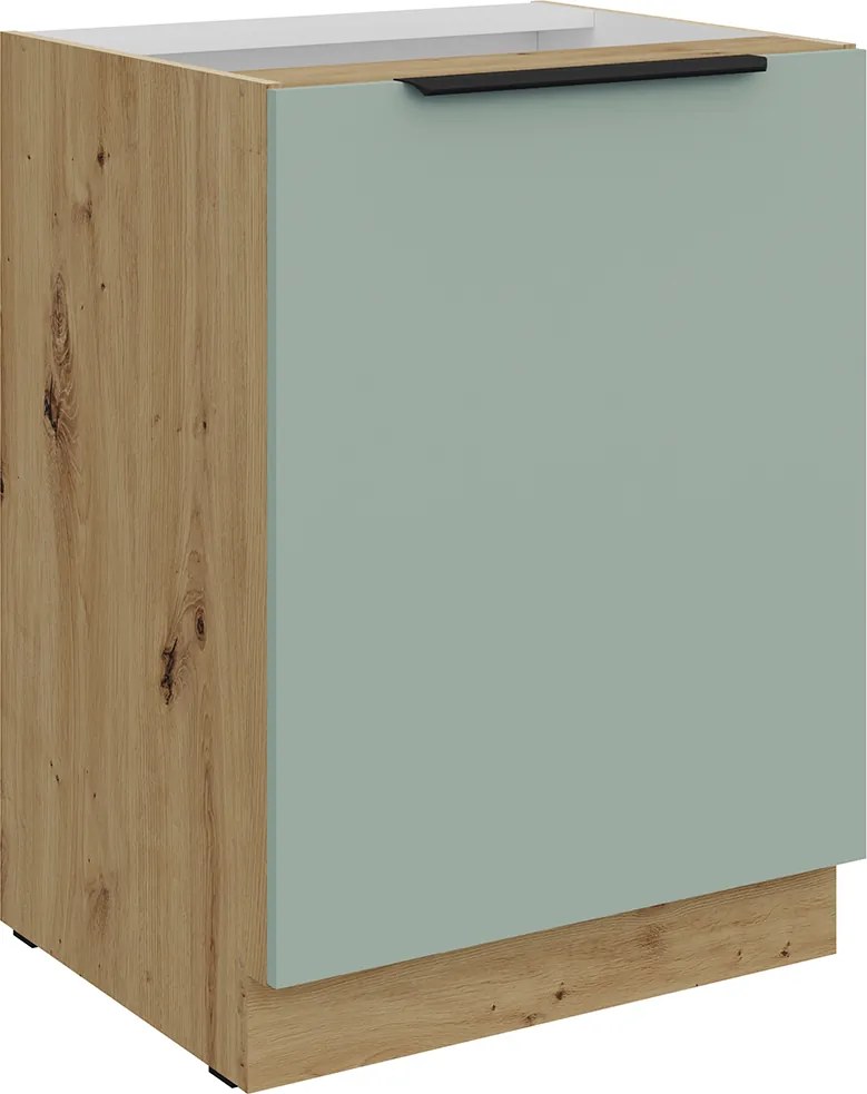 ARIA st | dolní skříňka 60 D 1F policová | 60 cm | ANTI FINGERPRINT povrch | artisan/aquamarine