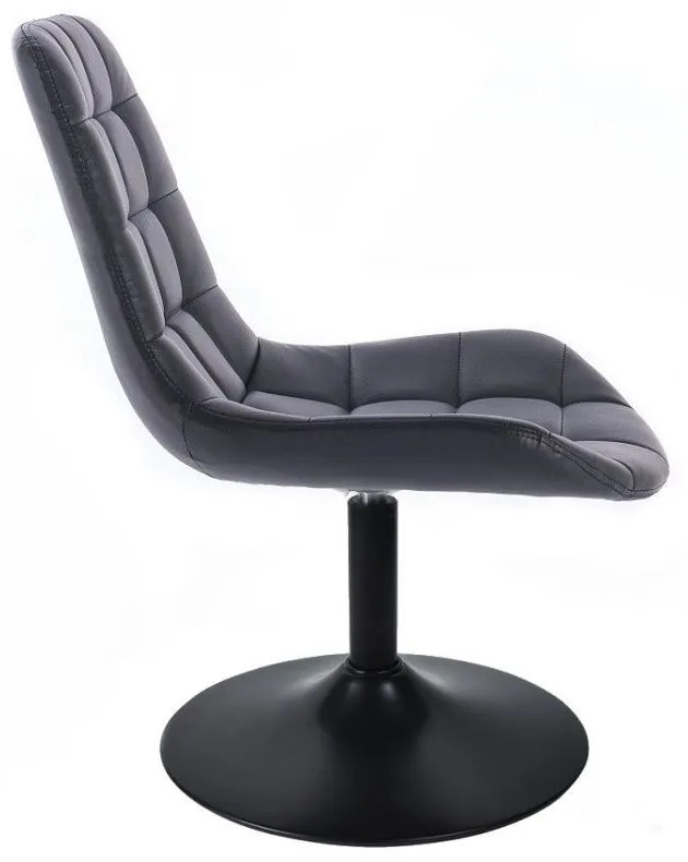 LuxuryForm DESIGN Otočná židle PARIS na černém talíři - černá
