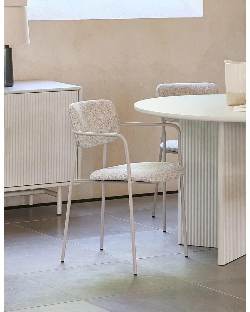 Krémová jídelní židle Zama – Unique Furniture