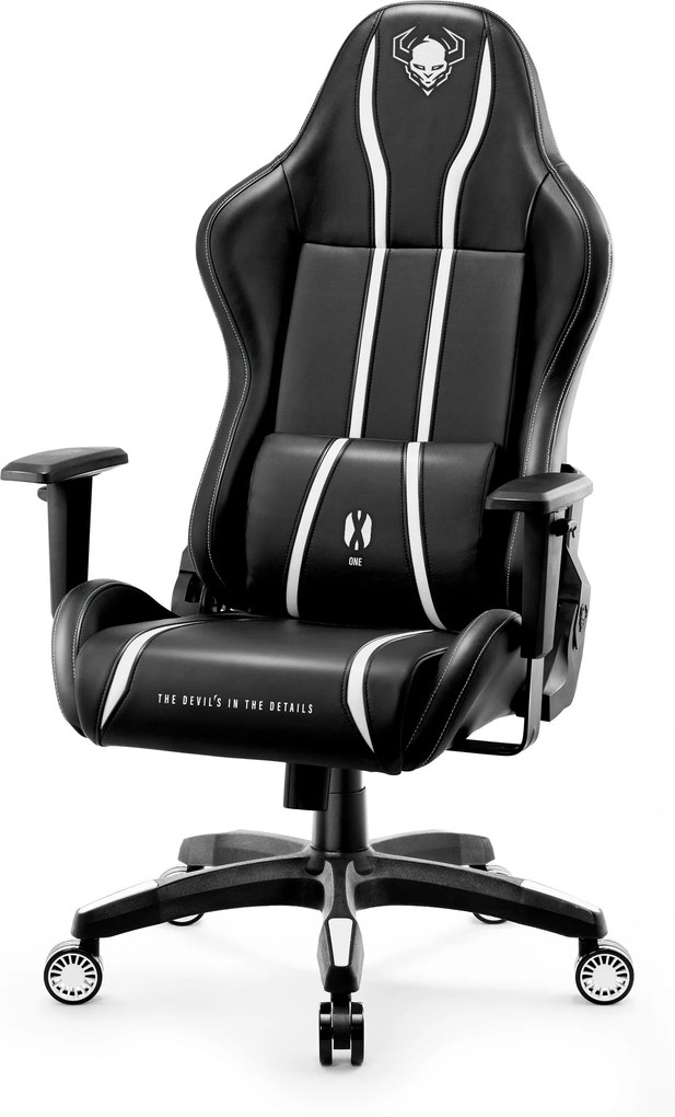 Herní křeslo z eko kůže Normal Size, černý-bílý: Diablo X-One 2.0