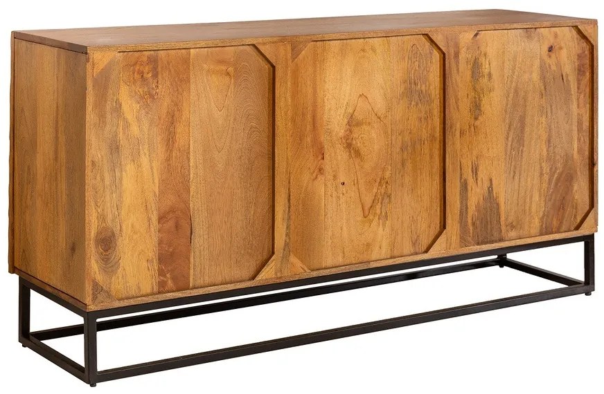 Designová komoda Shayla 140 cm hnědé mango - skladem