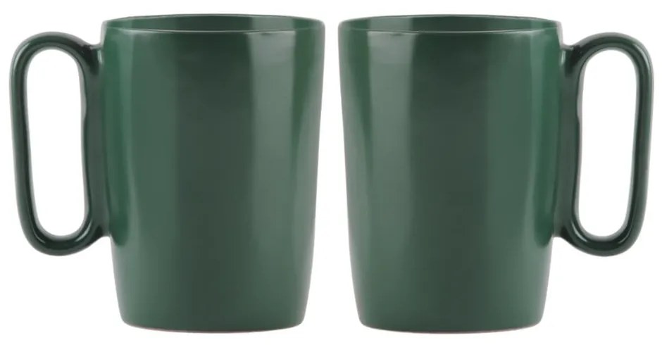 Tmavě zelené hrnky z kameniny v sadě 2 ks 250 ml Fuori – Vialli Design