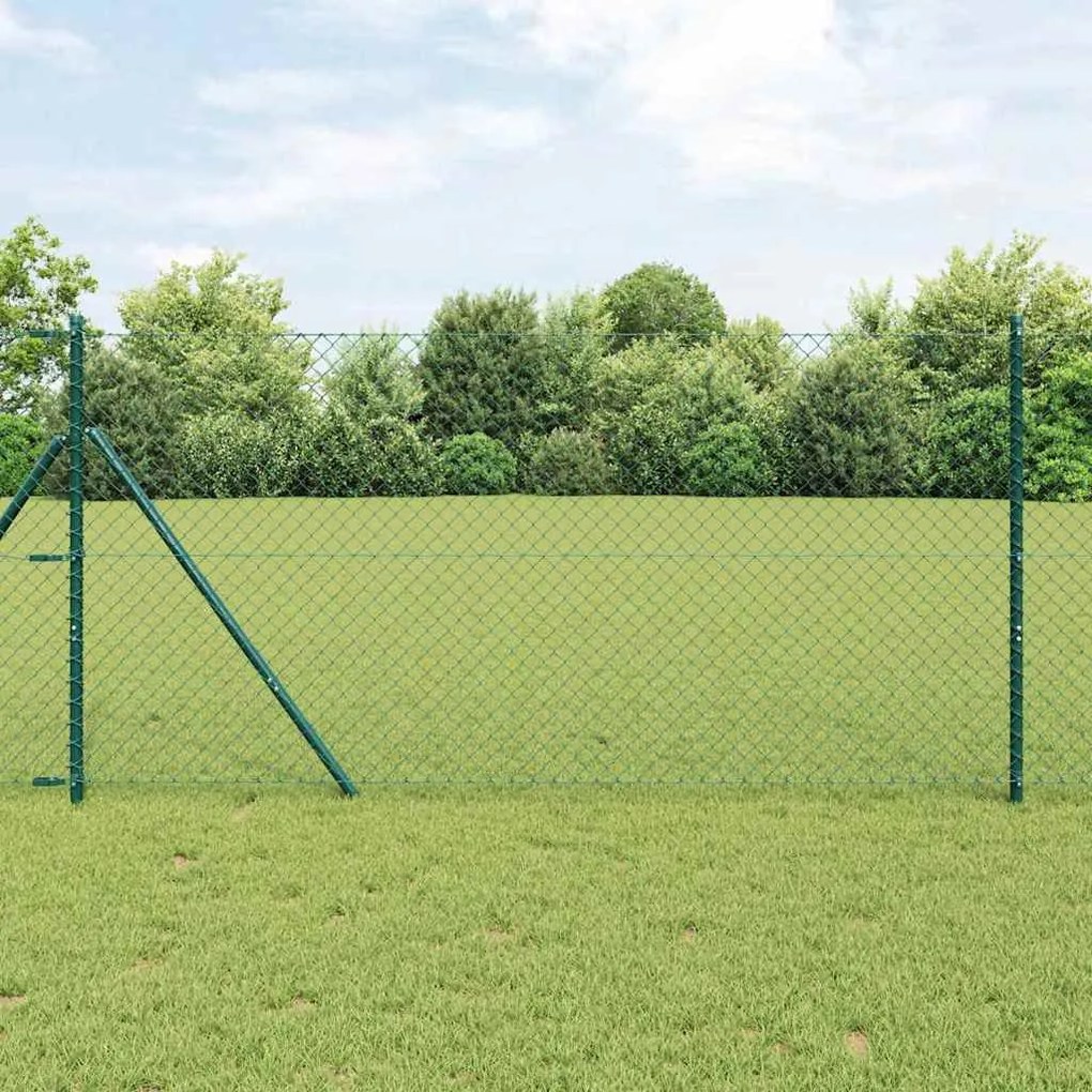 Oplocení na řetězcích se upevňuje na zem 10 x 1,2 m Zelená 3351070