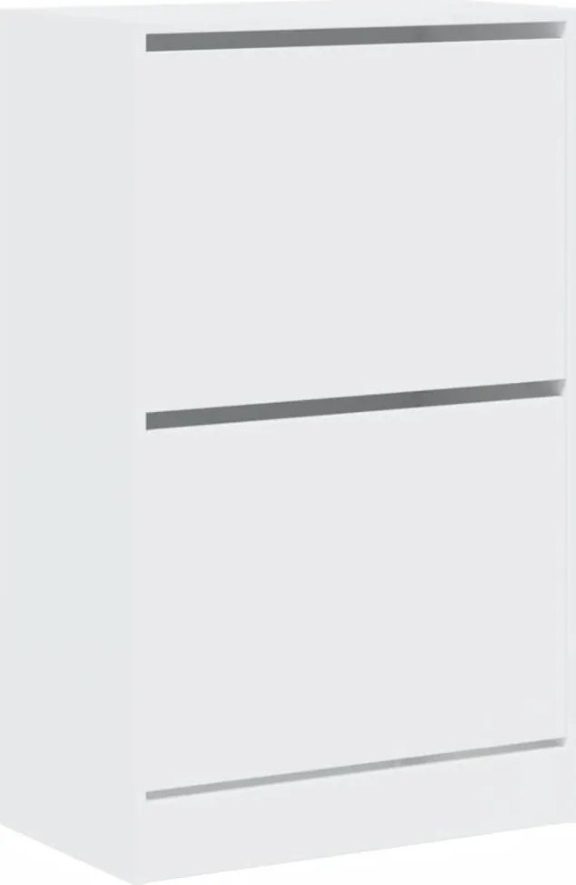 vidaXL Botník 60 x 34 x 96,5 cm kompozitní dřevo [839945] Barva: šedá sonoma