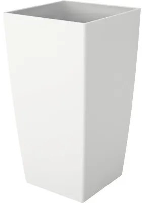 Obal na květináč plastový Milano 25x25x47 cm bílý