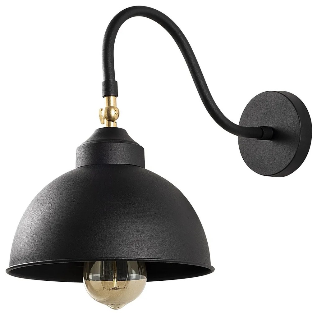 Nástěnná lampa Saglam II černá