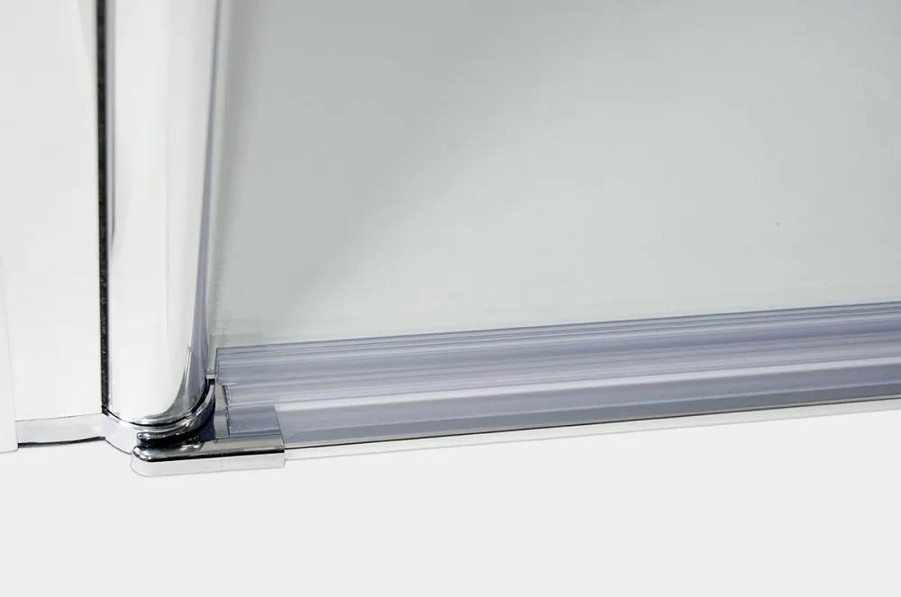 ARTTEC Dvoukřídlé sprchové dveře do niky COMFORT F 10 grape sklo 123 - 128 x 195 cm XCOM0069