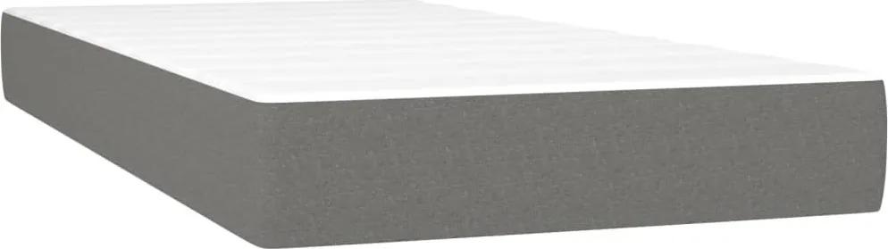 vidaXL Box spring postel s matrací 100 x 200 cm textil [3142394] Barva: světle šedá