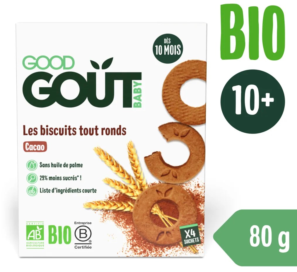 Good Gout BIO Kakaová kolečka 80 g
