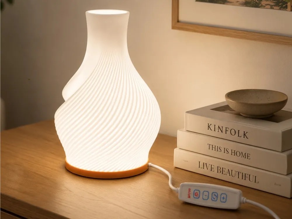 Verk Group Led stolní lampa vaza 2 v 1, dekorativní, s nastavitelnou jasností, 3 barvy, vnitřní osvětlení