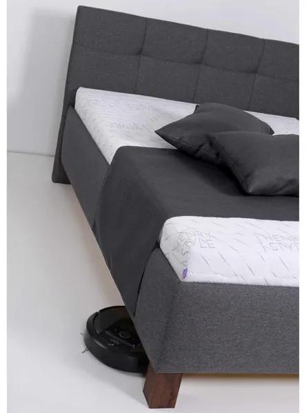 Čalouněná postel Mary 120x200, šedá, vč. matrace