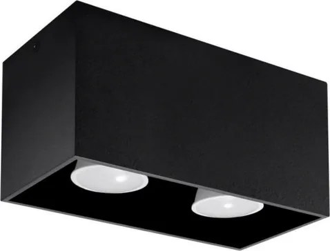 Stropní svítidlo SOLLUX Quad GU10 2x40W bez zdroje SL.0381 černá