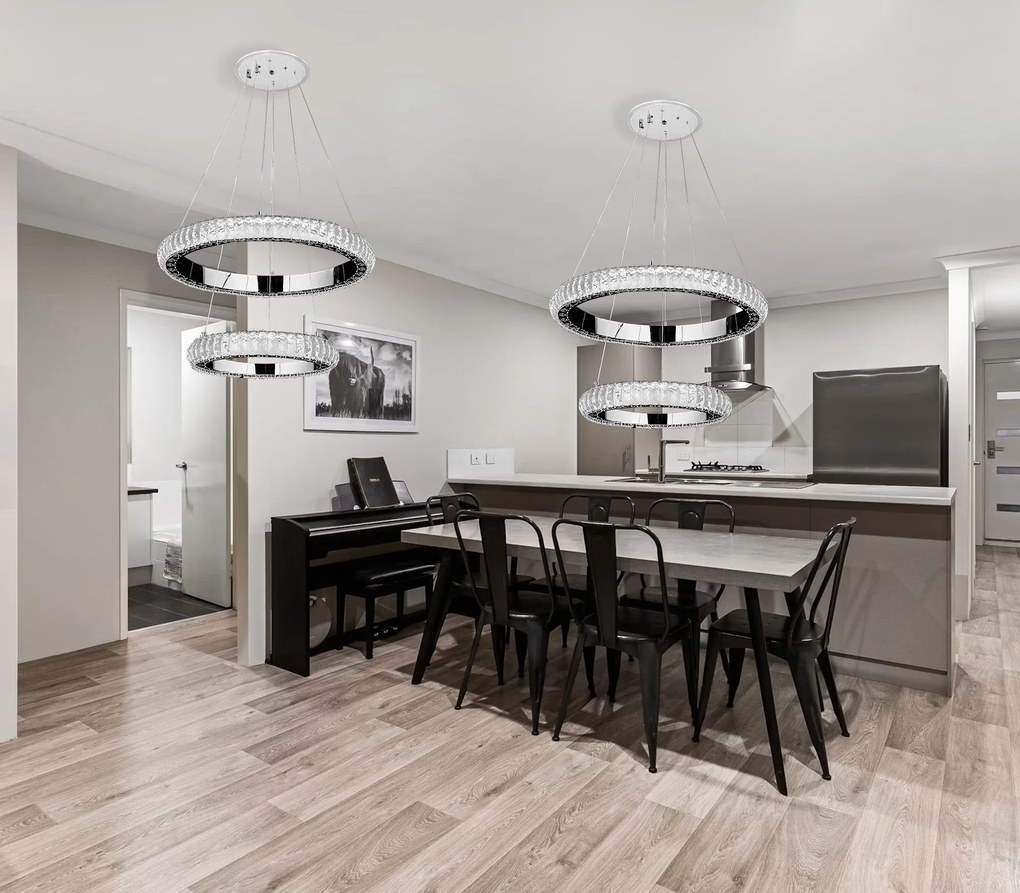 Toolight Toolight, LED závěsné osvětlení 60cm, G044-2CP, chromová, OSW-06312