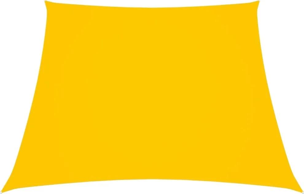 vidaXL Stínicí plachta oxfordská látka lichoběžník 2/4 x 3 m [135131] Barva: Černá