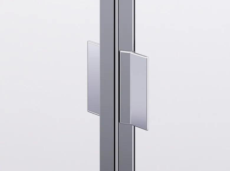Sanswiss DIVERA D22K zalamovací sprchové dveře 100 cm Šířka: 1000 mm, Profil: Aluchrom, Sklo: Screen 87