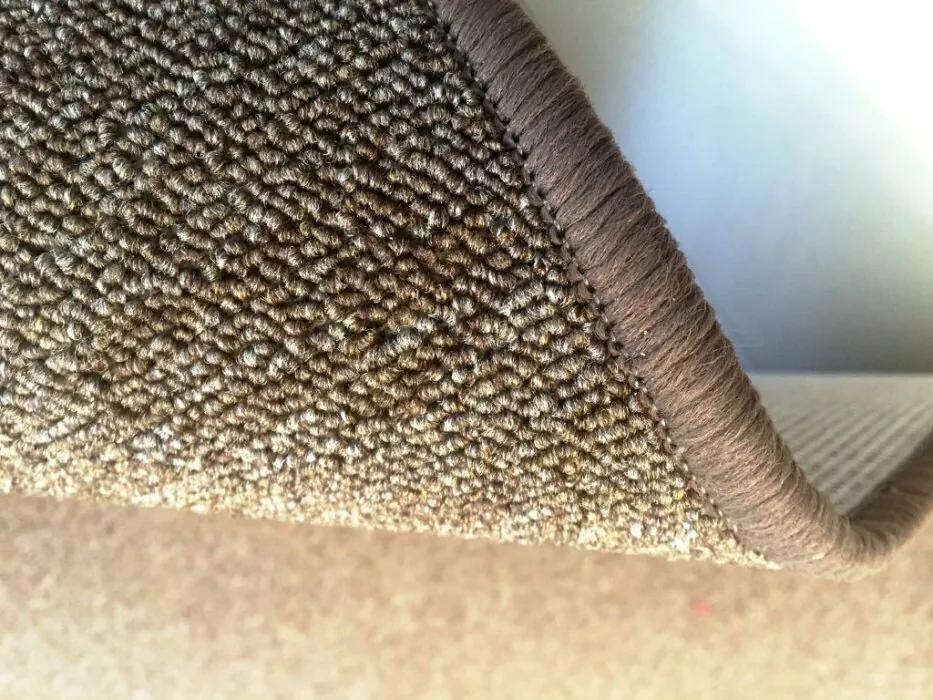 Kusový koberec Astra hnědá (Varianta: Kulatý 200 cm průměr)
