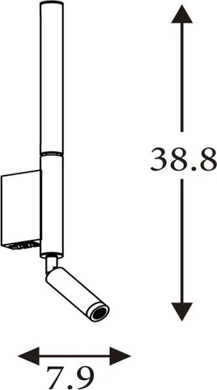 Searchlight 28127LT - LED Bodové svítidlo ARCHITECT LED/7W/230V hnědá