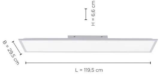 Leuchten Direkt 14757-21- LED Stmívatelný přisazený panel FLAT LED/36W/230V + DO