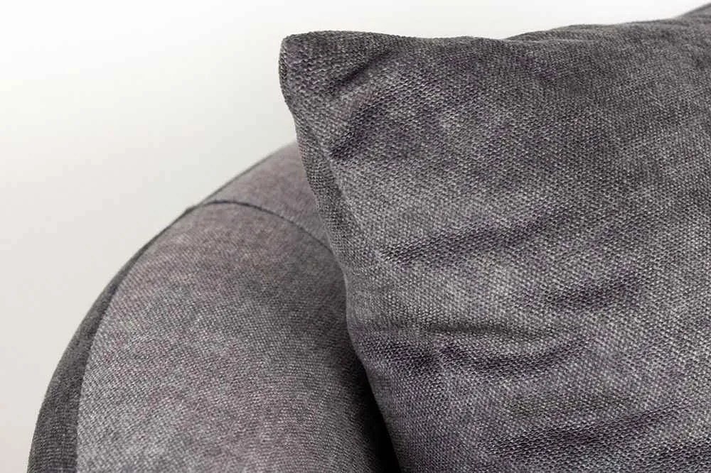 Designová 2-místná pohovka Vardinon 178 cm grafitový šedý samet