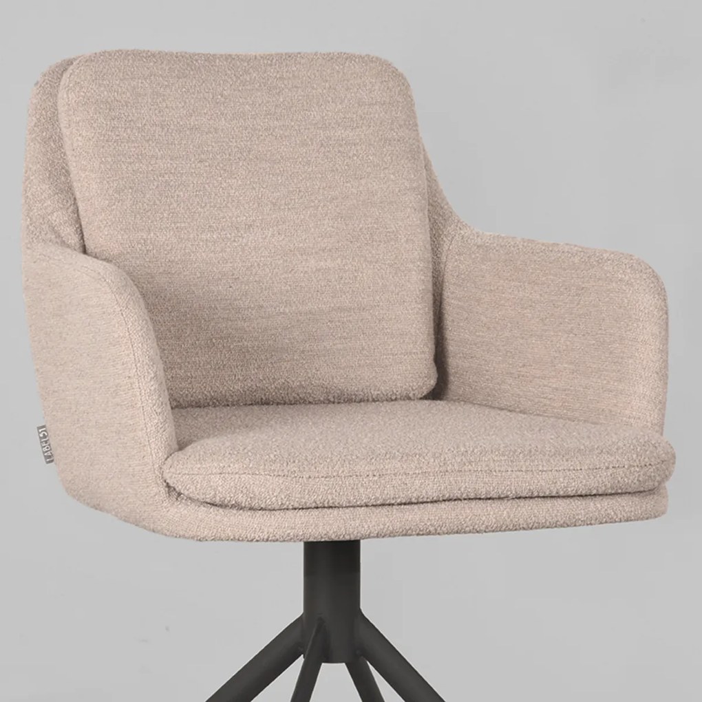 LABEL51 Jídelní židle JOY bílé bouclé IH-50.209