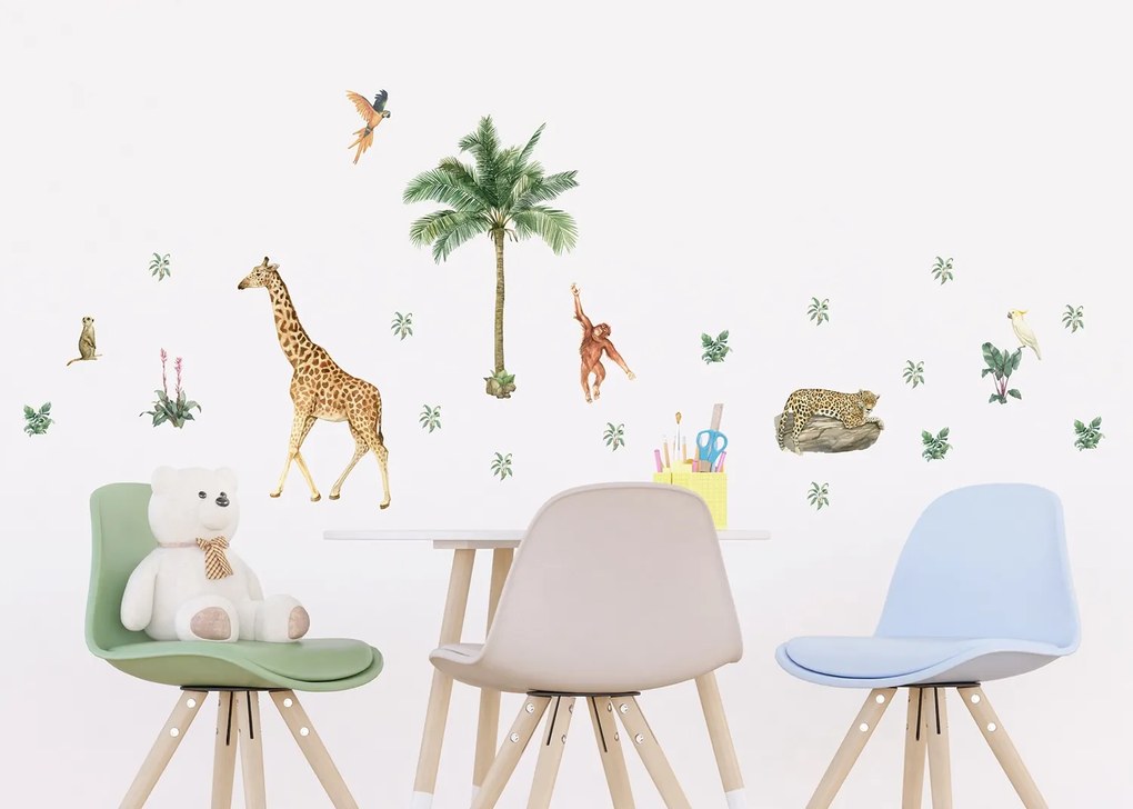 Dětská samolepka na zeď Jungle | 42.5 x 65 cm | DDK1745