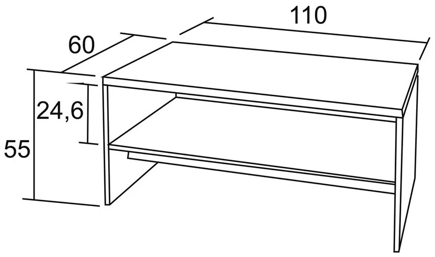 Konferenční stůl Ondřej 60×110 olše