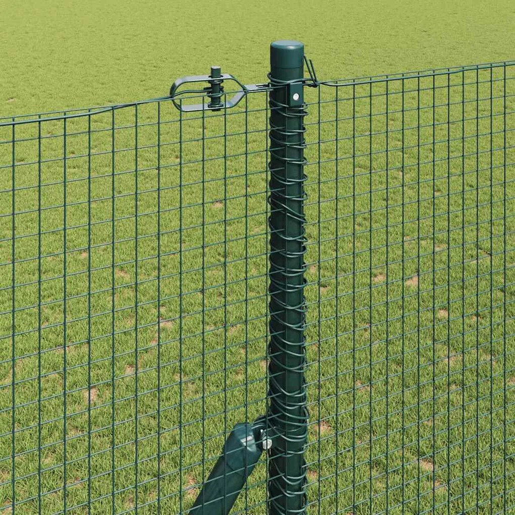 Zemní upevnění svařované drátěné ploty 10 x 1,5 m Zelená 3351704