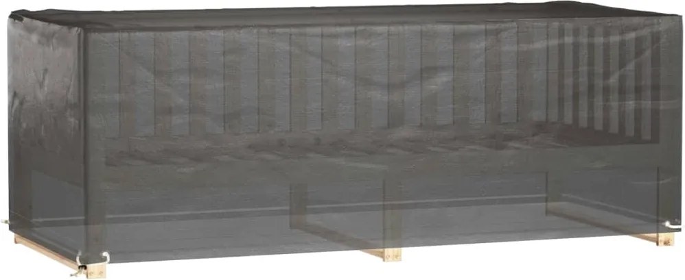 Plachty na zahradní nábytek 2 ks s 8 očky 192x82x65 cm obdélník 3155349