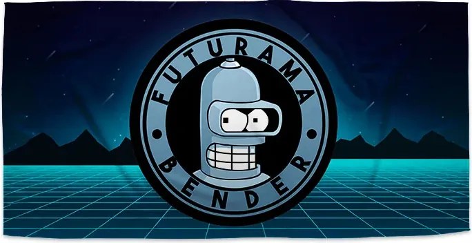 Sablio Ručník Futurama Bender Čtvrtá dimenze - 30x50 cm