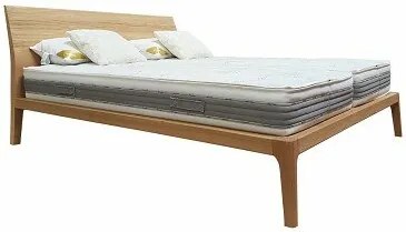 Postel Postelia GIULIA Buk 140x200cm - dřevěná postel z masivu o šíři 8 cm