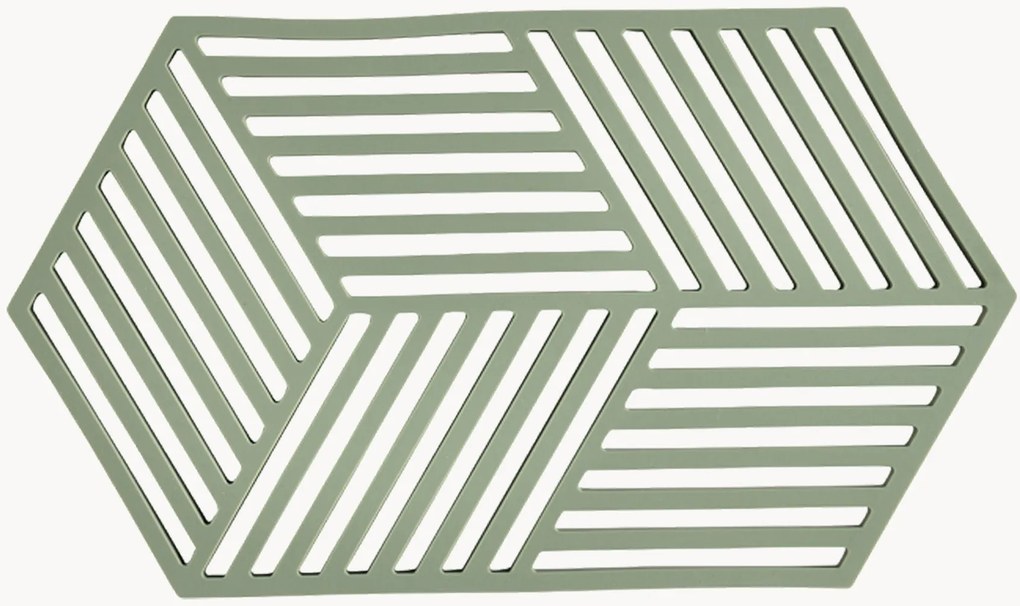 Sada velkých silikonových podtácků Hexagon, 2 díly