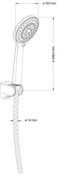 OMNIRES YOSEMITE-PCR - Sprchová sada YOSEMITE lesklý chrom