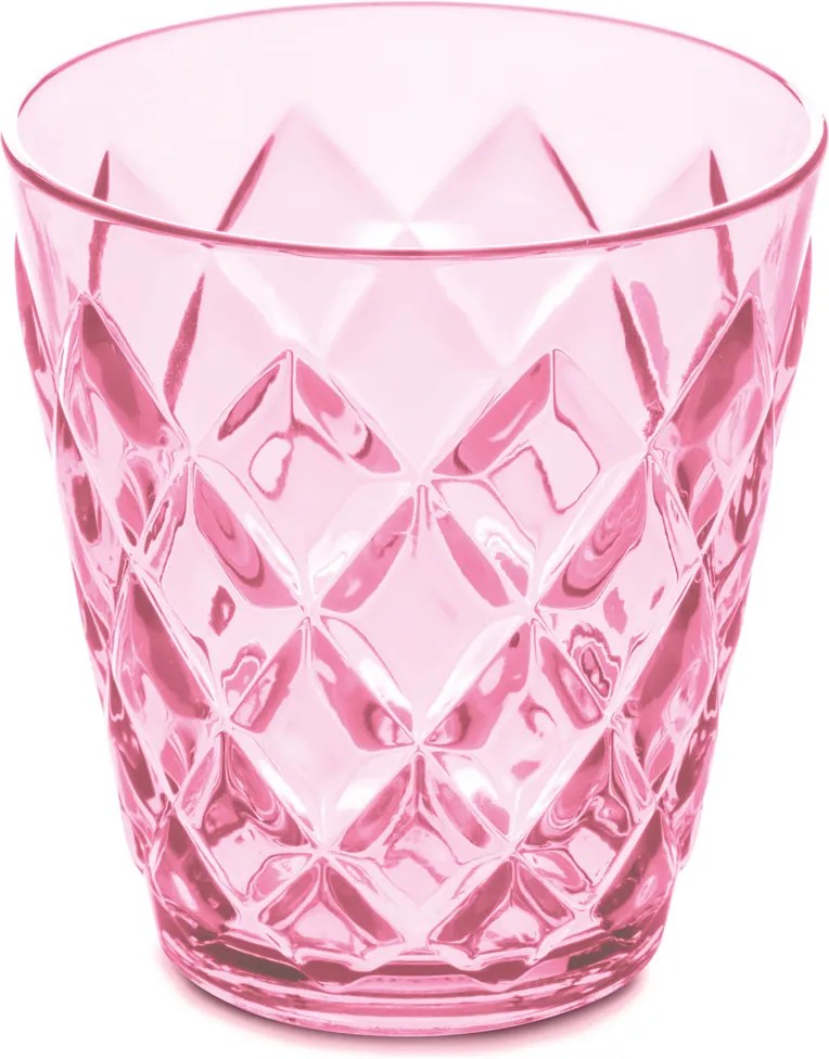 Sklenička CRYSTAL S - barva růžová / transparentní, 0,20 l, KOZIOL