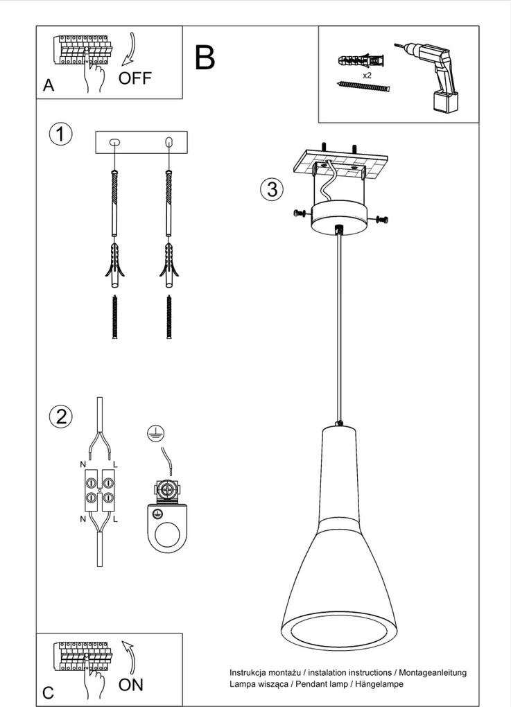 Sollux Lighting Závěsné svítidlo EMPOLI