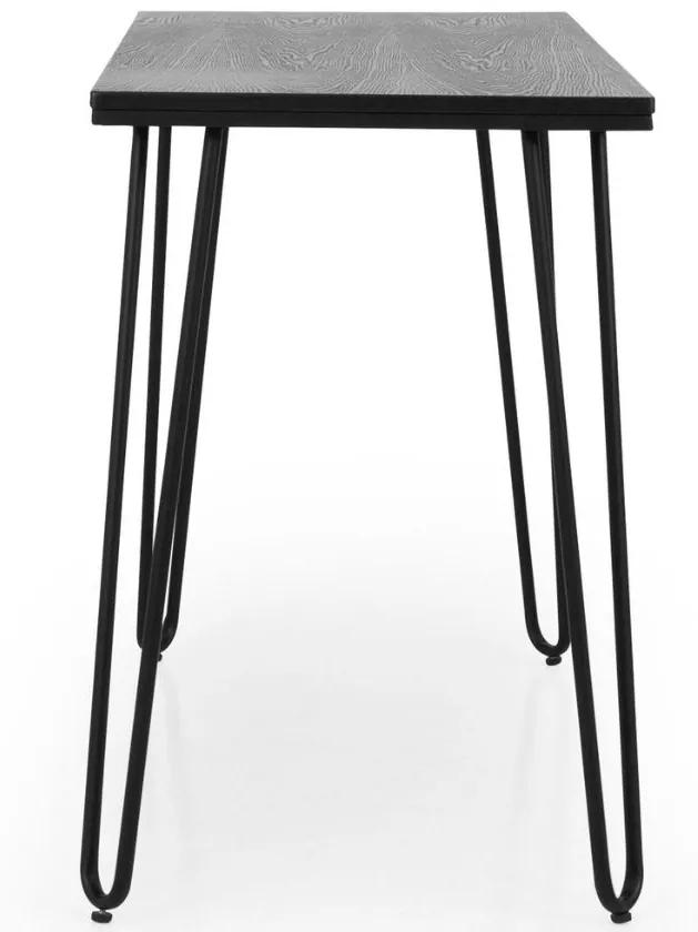 Černý lakovaný pracovní stůl Tenzo Work II 120 x 50 cm