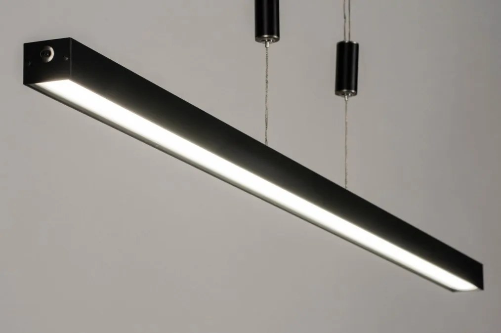 Závěsné designové LED svítidlo na lanku X Line Denver Black