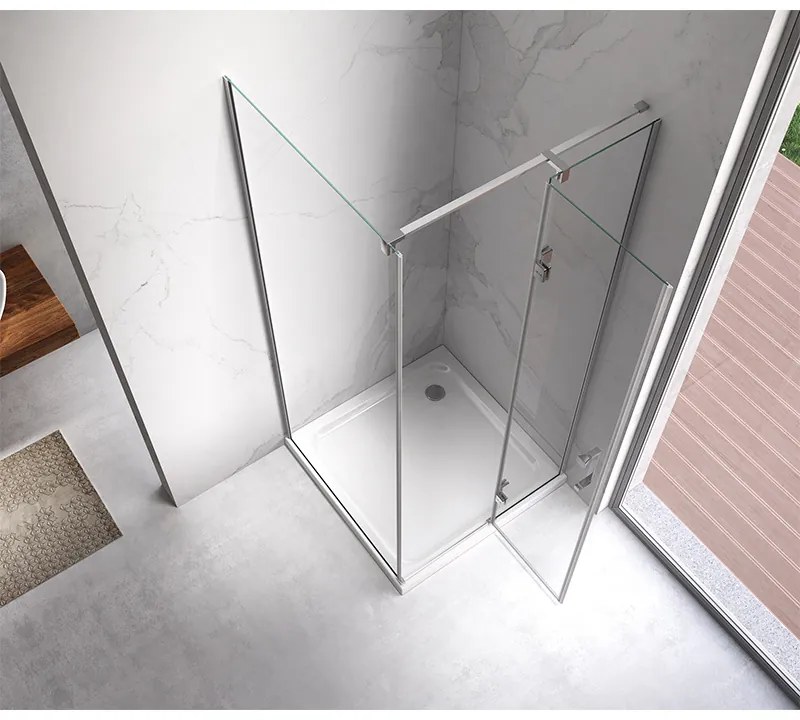 BPS-koupelny Čtvercový sprchový kout HYD-SK01 90x90 chrom/transparent