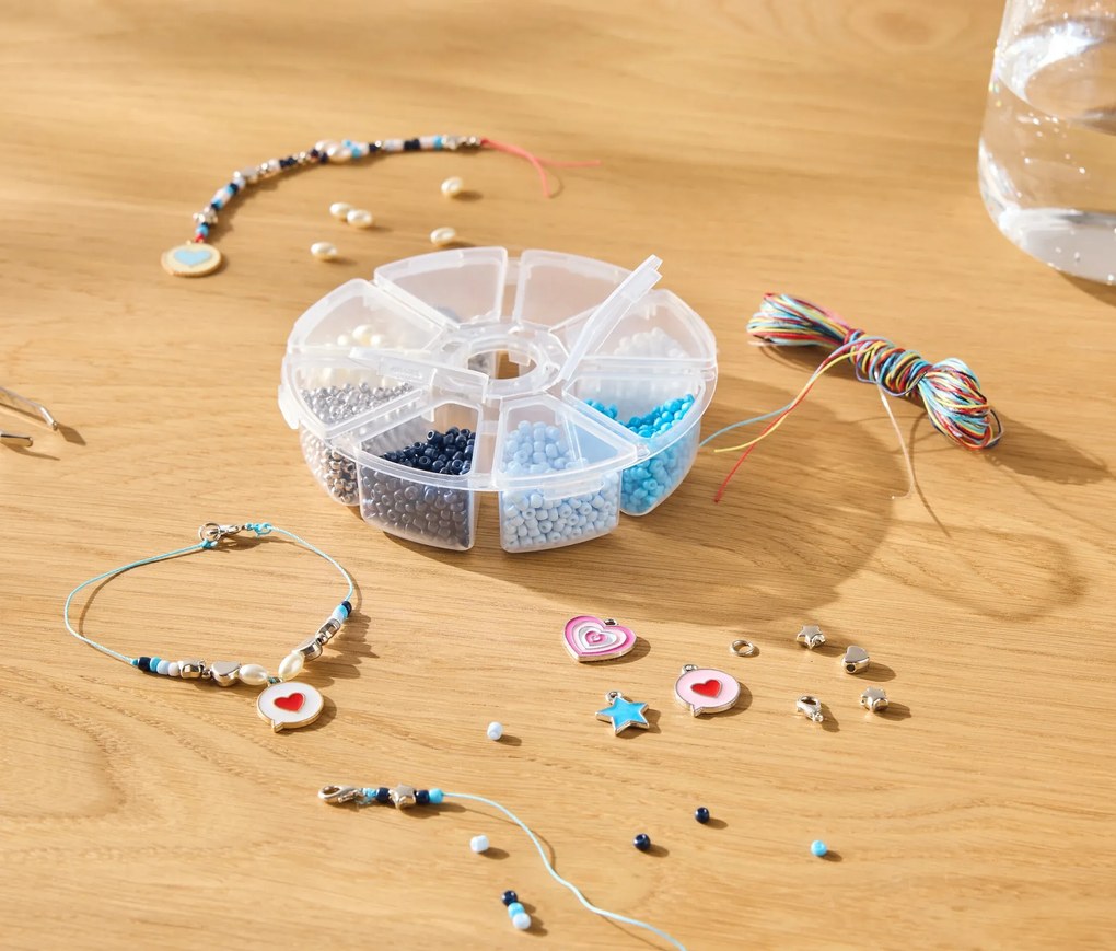 Tchibo - Kreativní sada korálků - barva: transparent