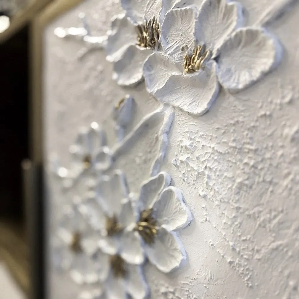 Massive home | Luxusní komoda Golden Flower s 3D designem by Angels Art