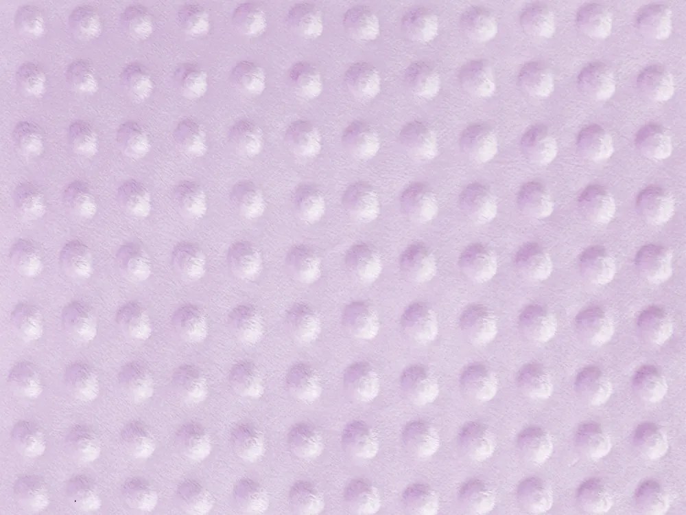 Biante Hřejivé ložní povlečení Minky 3D puntíky MKP-002 Fialové lila Prodloužené 140x220 a 70x90 cm