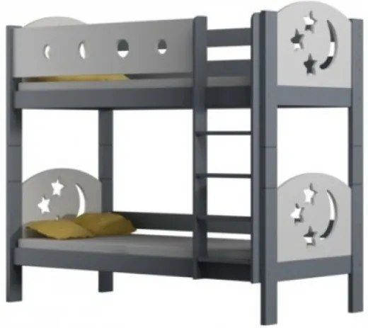 Abart Patrová postel Pina 180/80 cm šedá