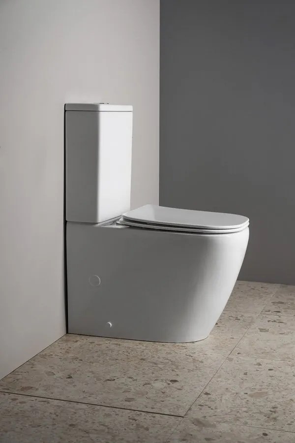 Sapho Imala WC kombi 35,5 x 83 x 62 cm Vortex Rimless spodní/zadní odpad keramika bílá PC107V