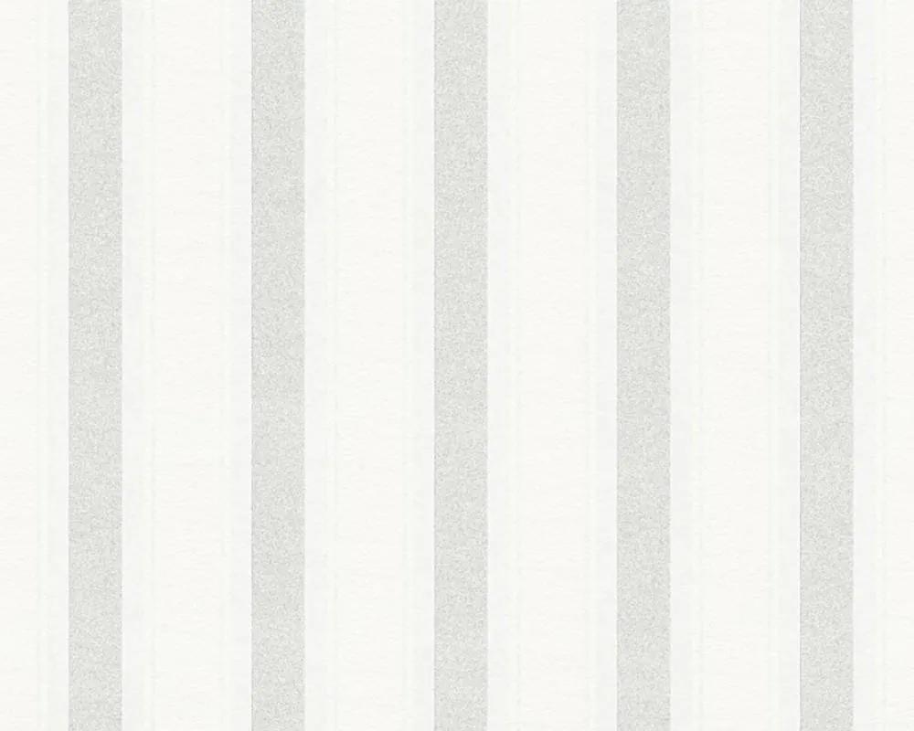 Vliesová tapeta 36167-1 bílé pruhy / Tapety na zeď 361671 Neue Bude 2.0 (0,53 x 10,05 m) A.S.Création