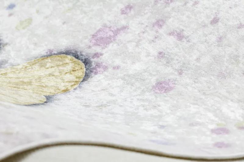Dywany Łuszczów Dětský kusový koberec Bambino 1610 Butterflies cream ROZMĚR: 140x190